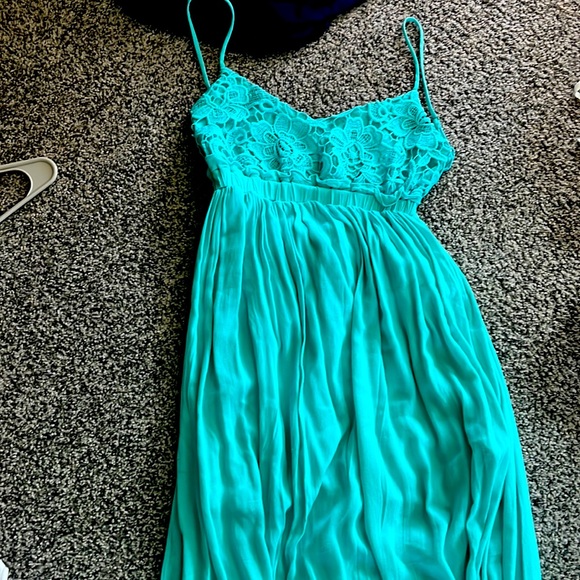 Dresses | Teal Song Sun Dress Still Has Tags | Poshmark